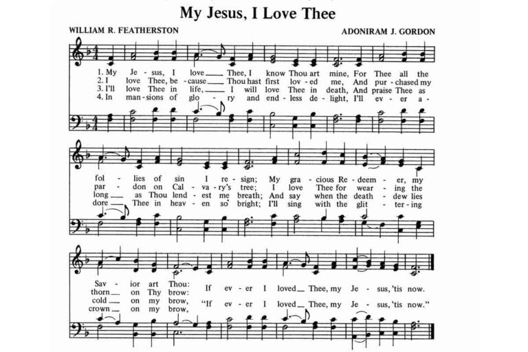 My Jesus I Love Thee hymn Story - Phamox Music